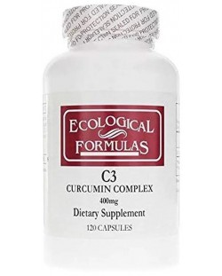 C3 Curcumin Complex, 400 mg, 120 капсули, Ecological Formulas | Ozone.bg