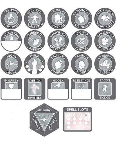 Аксесоар за ролева игра Dungeon & Dragons: Fighter Token Set | Ozone.bg