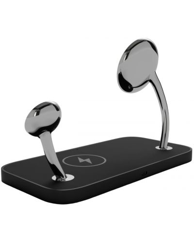 Безжично зарядно XtremeMac - X-MAG Pro 3 в 1, MagSafe, 25W, черно ...