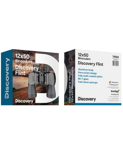 Бинокъл Discovery - Flint 12x50, сребрист | Ozone.bg