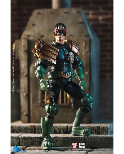 Екшън фигура Hiya Toys Comics: 2000 AD - Judge Dredd, 10 cm | Ozone.bg
