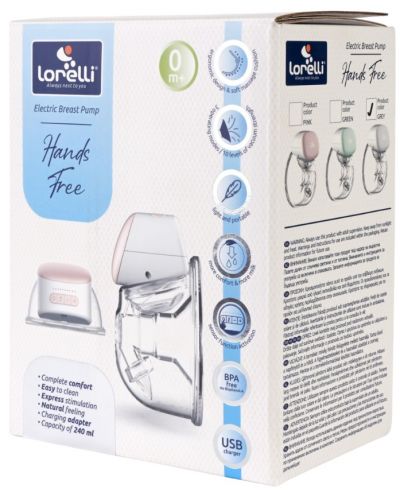 Електрическа помпа за кърма Lorelli - Hands Free, Grey | Добра цена ...