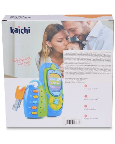 Музикална играчка Kaichi - Телефон и ключодържател | Добра цена | Ozone.bg