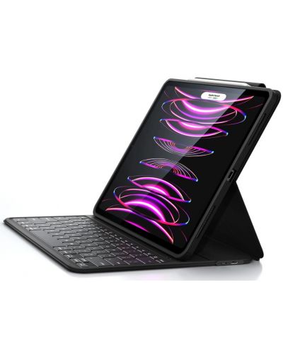 Калъф с клавиатура ESR - Ascend Keyboard Lite, за iPad Pro 12.9, черен ...