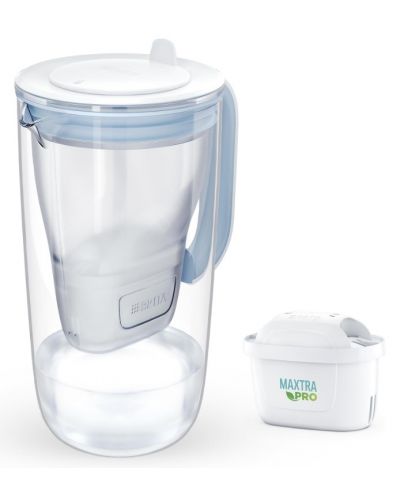 Кана за филтриране BRITA - Glass Memo Pro, 2.5 l, синя | Ozone.bg