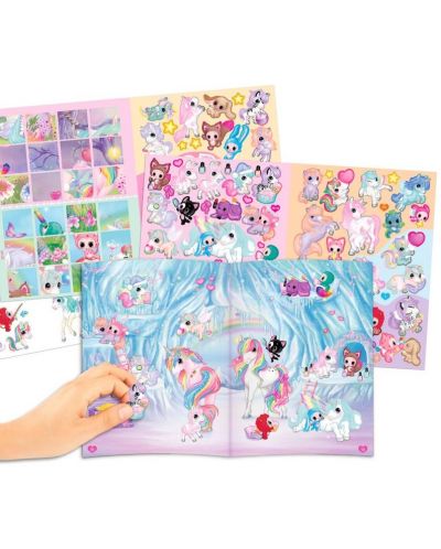 Книжка със стикери Depesche TopModel Ylvi - Създайте света на Ная ...