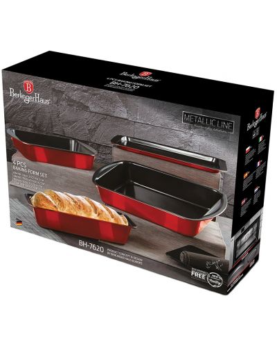 Комплект от 4 тави Berlinger Haus - Metallic Line Burgundy Edition | Ozone.bg