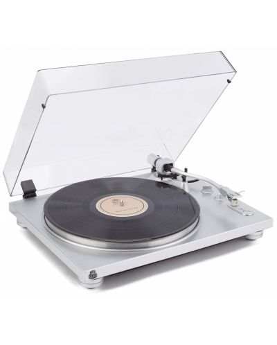Комплект грамофон и усилвател GPO - PR 100/200, сребрист | Ozone.bg