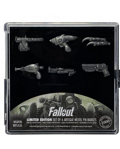 Комплект значки Bethesda Games: Fallout - Weapons | Ozone.bg