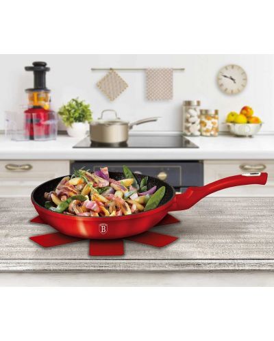 Комплект съдове за готвене Berlinger Haus - Metallic Line Burgundy Edition, 13 части | Ozone.bg