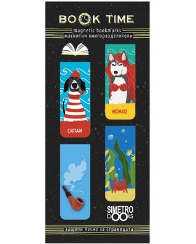 Магнитни книгоразделители Simetro - Book Time, Морски Кучета | Ozone.bg