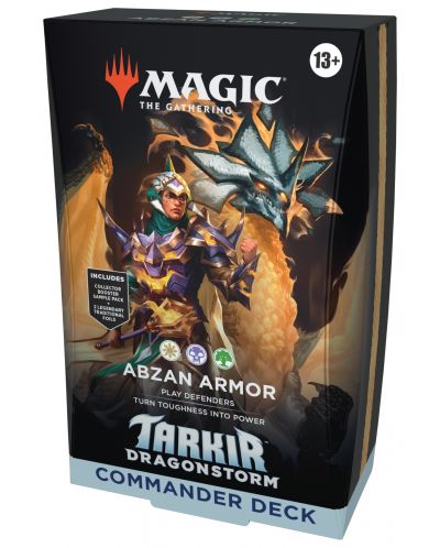 Magic The Gathering: Tarkir: Dragonstorm Commander Deck Abzan Armor ...