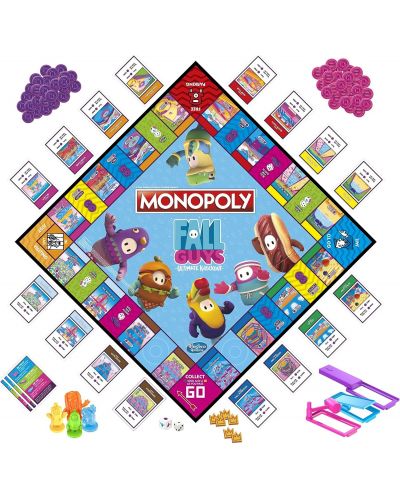 Настолна игра Monopoly Fall Guys (Ultimate Knockout Edition) - Детска ...