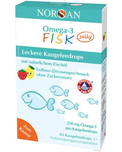 Omega-3 Fisk, 45 желирани таблетки, Norsan | Ozone.bg