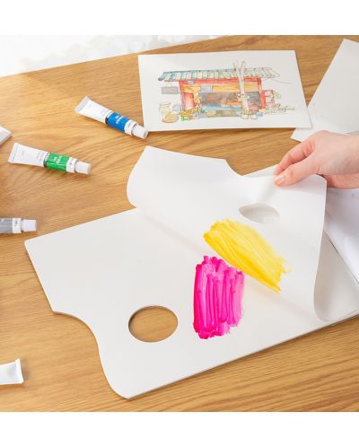 Палитра за рисуване Deli - 73629, А4, блок 30 листа | Ozone.bg