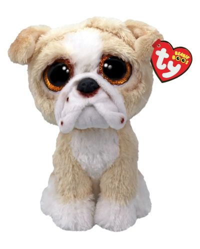 Плюшена играчка TY Toys Beanie Boos - Английски булдог Pooch, 15 cm ...