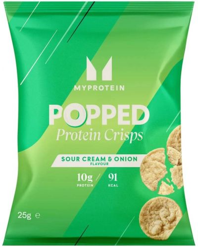 Popped Protein Crisps, сметана и копър, 25 g, Myprotein | Ozone.bg