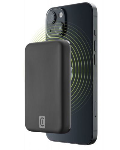 Портативна батерия Cellularline - Mag, 5 000mAh, черна | Ozone.bg