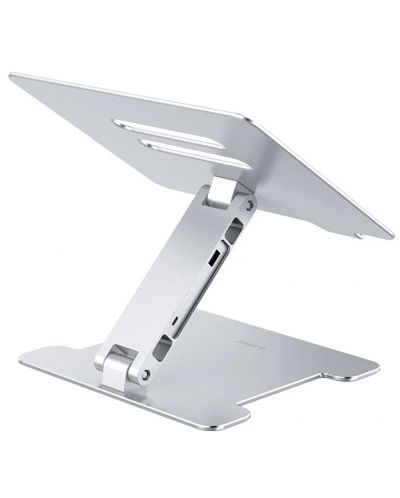 Поставка за лаптоп Orico - LST-2AS Aluminum, 15.6'', 2x USB3/SD, сребрист | Ozone.bg