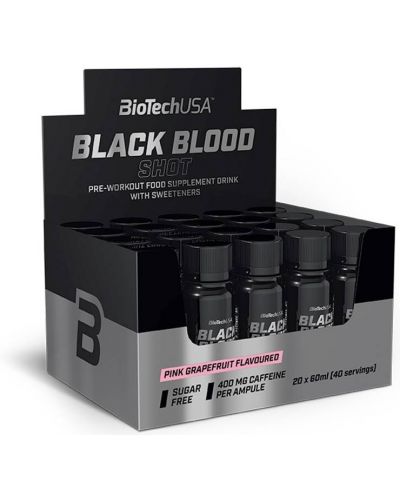 Black Blood Shot, Розов грейпфрут, 20 шота, BioTech USA | Ozone.bg