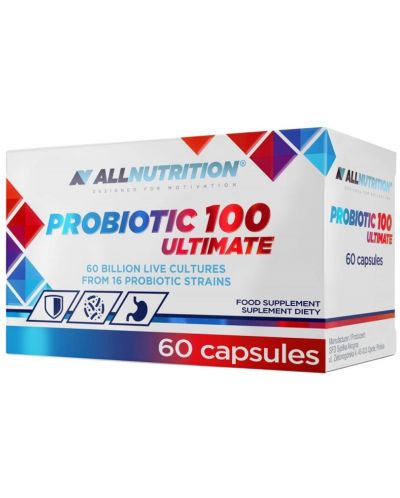 Probiotic 100 Ultimate, 60 капсули, AllNutrition | Ozone.bg
