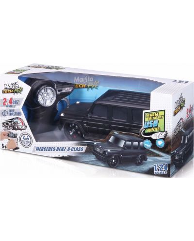 Радиоуправляем джип Maisto Tech - Mercedes Benz G Class, 1:24, черен ...