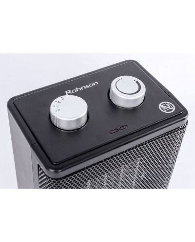 Термовентилаторна печка Rohnson R-8068, 1800W, черна | Ozone.bg