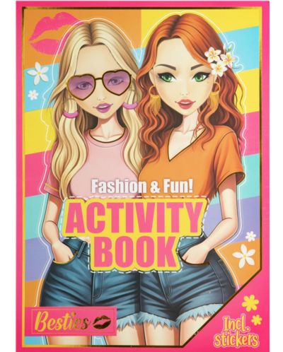 Занимателна книжка Moxy Besties - С 24 листа със стикери | Ozone.bg