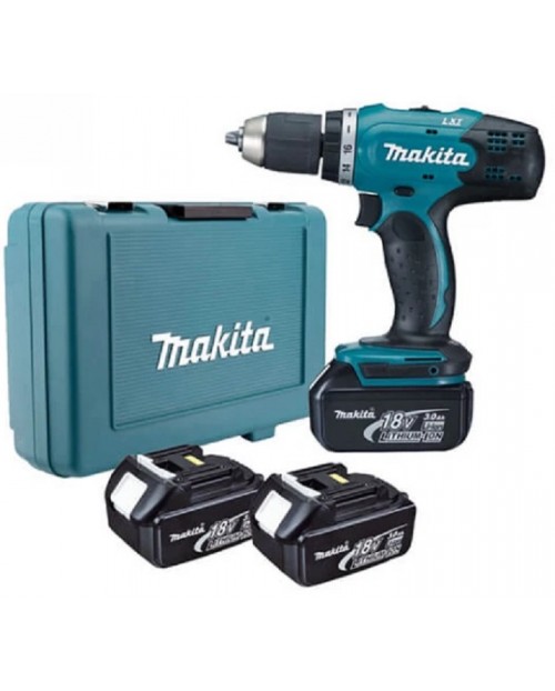 Акумулаторен винтоверт Makita - DDF453RFE, 18V - LXT, 3.0 Ah, 2xBL1830B ...