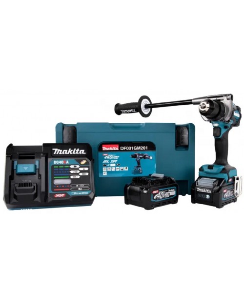 Акумулаторен винтоверт Makita - DF001GM201, 40V-XGT, 2x4.0 Ah + 1x2.5 ...