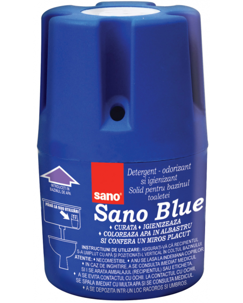 Ароматизатор за тоалетното казанче Sano - Blue, 150 g | Ozone.bg