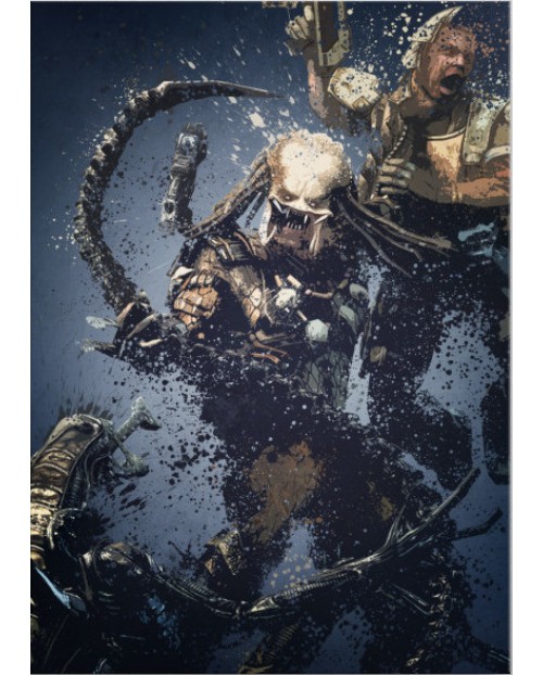 Метален постер Displate - Aliens vs Predator | Ozone.bg