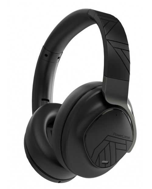 Безжични слушалки PowerLocus - MoonFly, ANC, черни | Ozone.bg