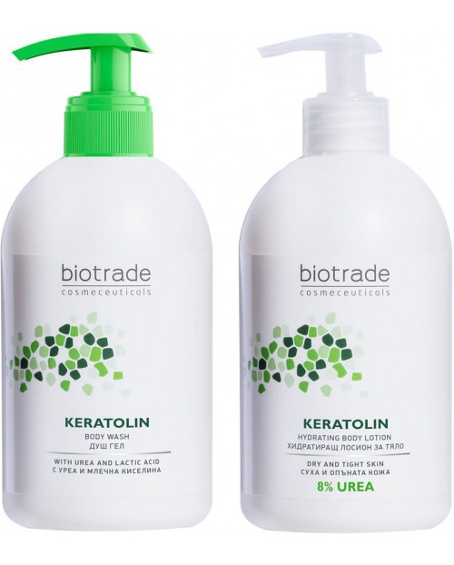 Biotrade Keratolin Body Комплект - Душ гел и Лосион за тяло, 8% урея, 2 ...