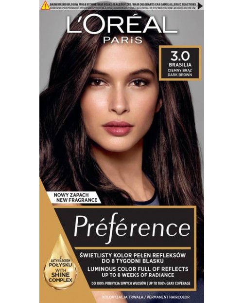 Loréal Préférence Боя за коса 3 0 Brasilia Ozone Bg