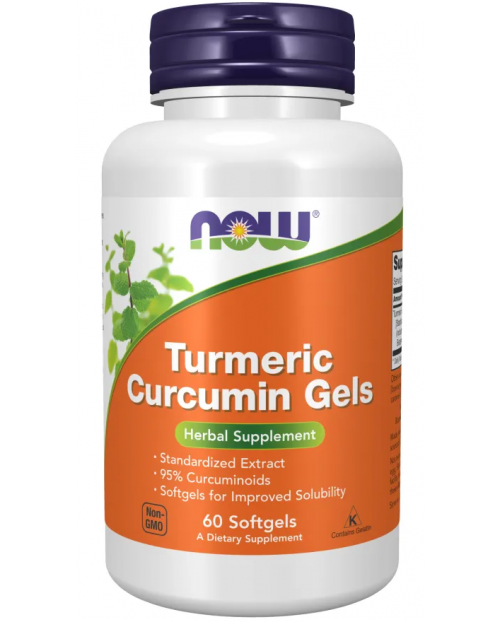 Curcumin, 475 mg, 60 капсули, Now | Ozone.bg