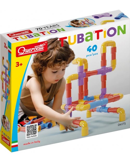 Детски конструктор Quercetti - Tubation, 40 части | Отлична цена | Ozone.bg