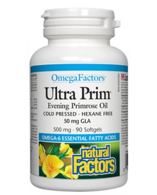 Ultra Prim, 500 mg, 90 софтгел капсули, Natural Factors | Ozone.bg