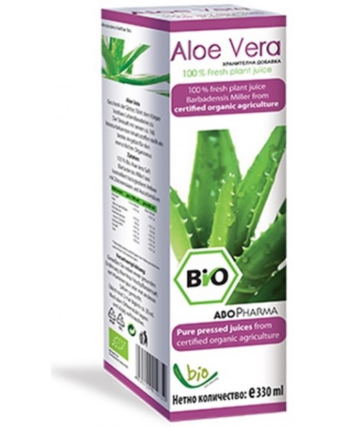 Aloe Vera, 100%, 330 ml, Abo Pharma | Ozone.bg