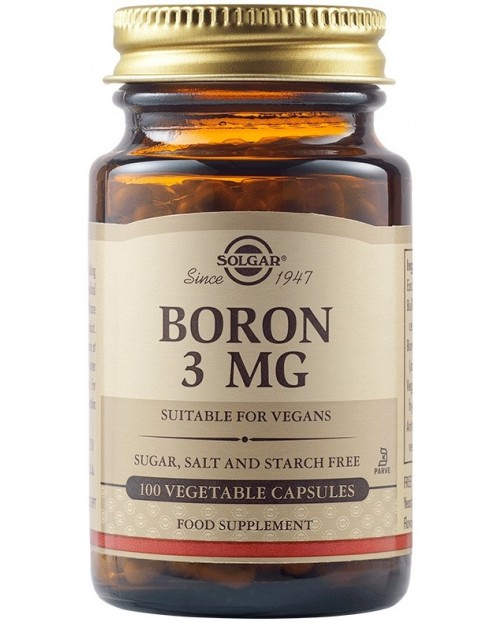 Boron, 3 mg, 100 растителни капсули, Solgar | Ozone.bg