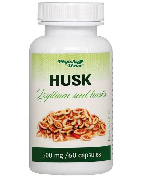 Husk Psyllium seed husks, 500 mg, 60 капсули, Phyto Wave | Ozone.bg