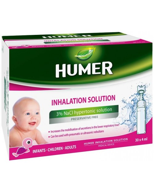 Humer Хипертоничен разтвор за инхалация, 30 дози х 4 ml | Ozone.bg