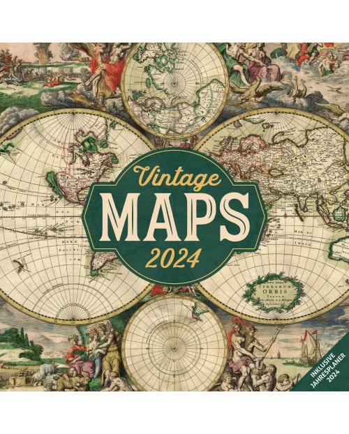 Календар Ackerman - Vintage Maps, 2024 | Ozone.bg