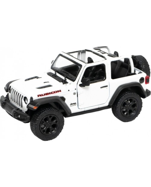 Метална количка Kinsmart - 2018 Jeep Wrangler Open Top, 1:34, бяла ...