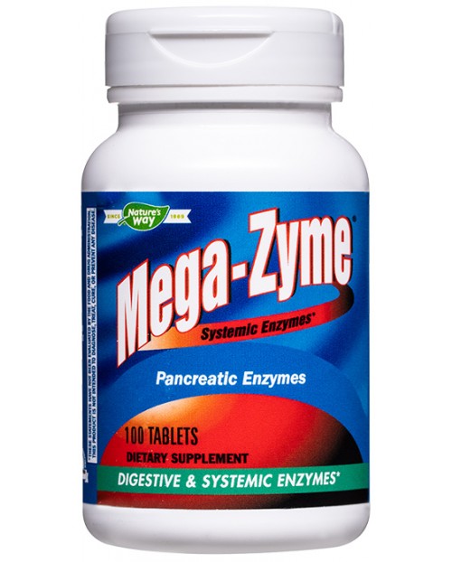 Mega-Zyme Pancreatic Enzymes, 100 таблетки, Nature's Way | Ozone.bg