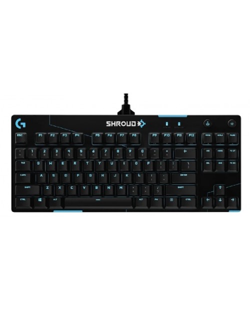 Механична клавиатура Logitech - Pro X Shroud Edition, GX, RGB, черна ...