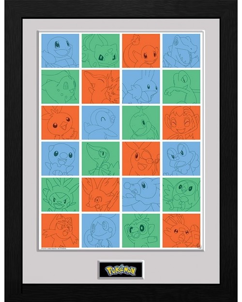 Плакат с рамка GB eye Games: Pokemon - Starters | Ozone.bg