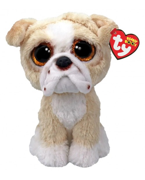 Плюшена играчка TY Toys Beanie Boos - Английски булдог Pooch, 15 cm ...