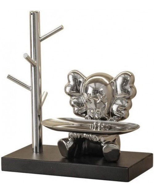 Поставка за аксесоари Morello - Silver Elephant, 28.5 x 23.5 cm | Ozone.bg