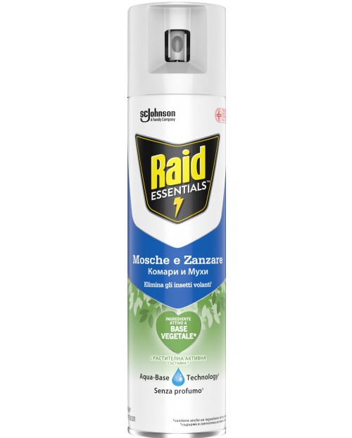 Raid Essentials FIK Аерозол против комари и мухи, 400 ml | Ozone.bg